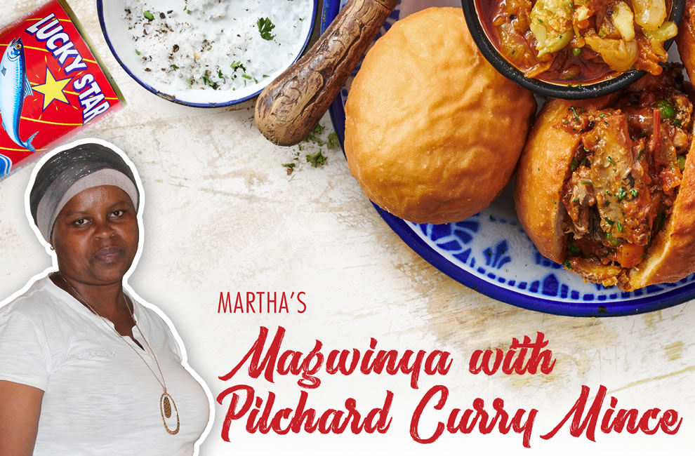 MARTHA’ S Magwinya with Pilchard Curry Mince - Lucky Star