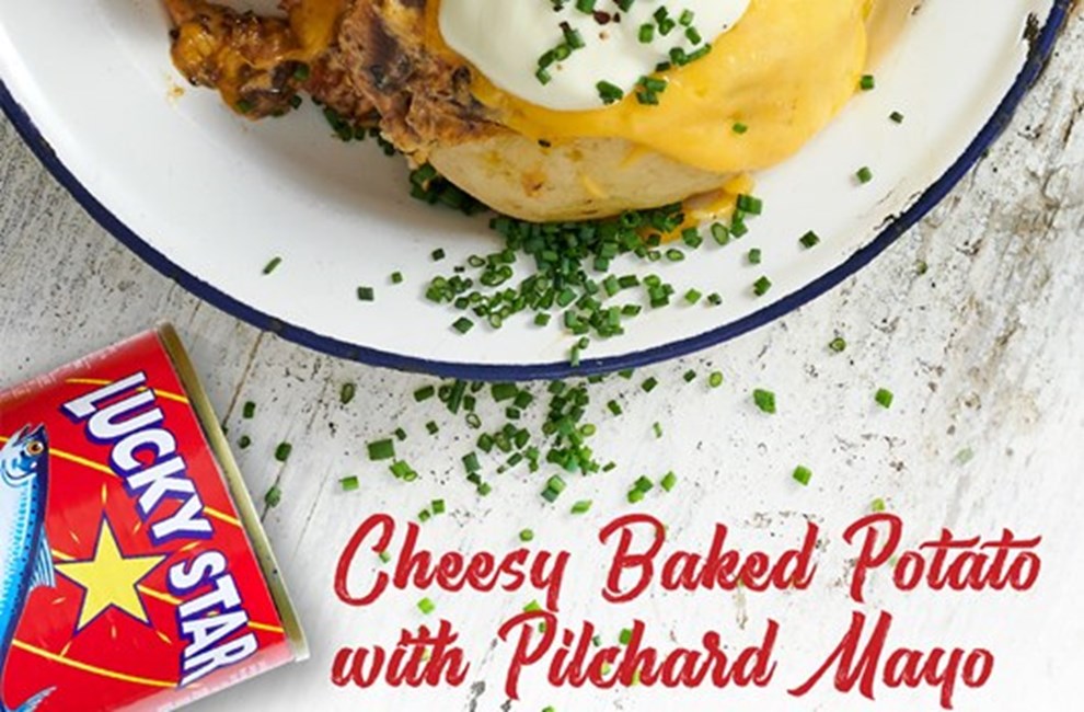 Cheesy Baked Potato With Pilchard Mayo - Lucky Star