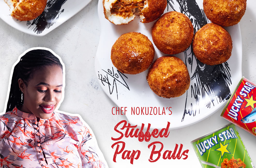 CHEF NOKUZOLA'S Stuffed Pap Balls - Lucky Star